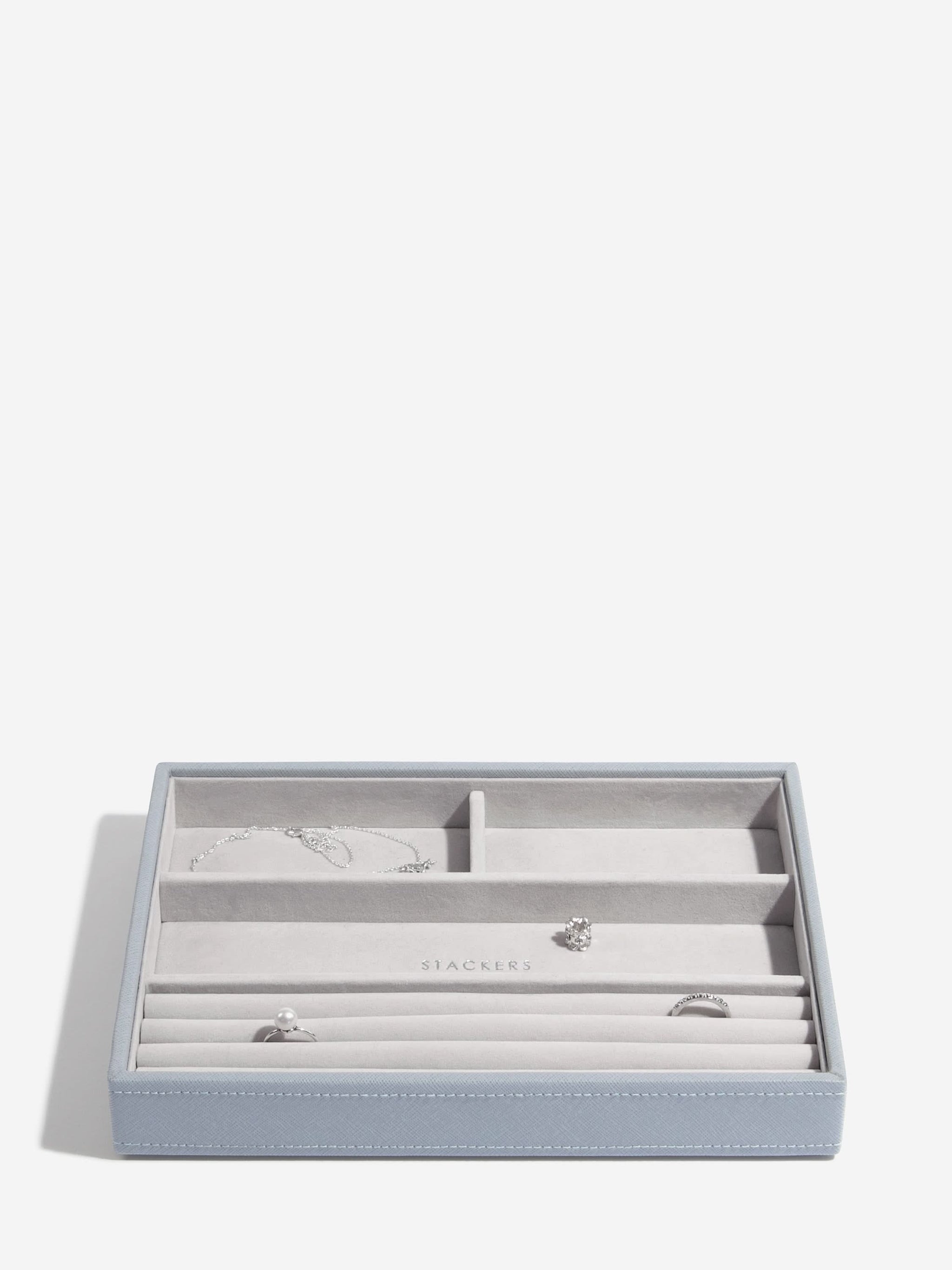 Stackers Ring & Bracelet Layer for Classic Jewellery Box Blue | Mystackers