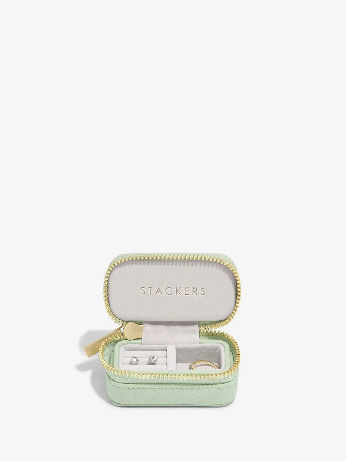 Stackers Petite Jewellery Box Sage Green | Mystackers
